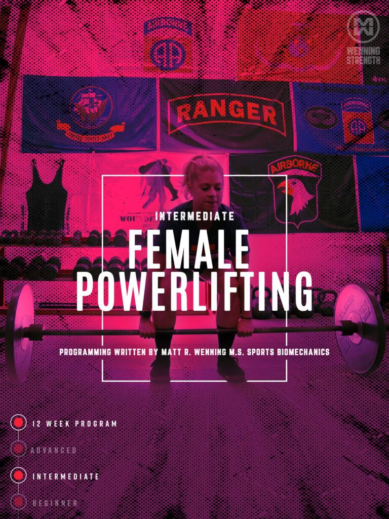 Intermediate Female Powerlifting